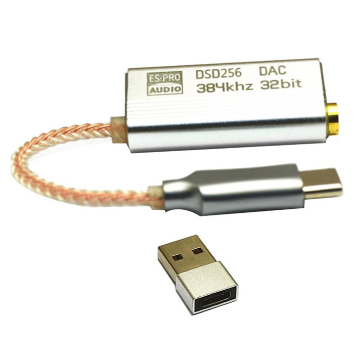DAC ES9318 USB Type C Headphone Adapter HiFi Decoding AMP Adapter ...