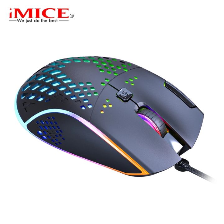 iMice T97 13 RGB USB Wired Gaming Mouse Computer Gamer 7200 DPI Optical ...