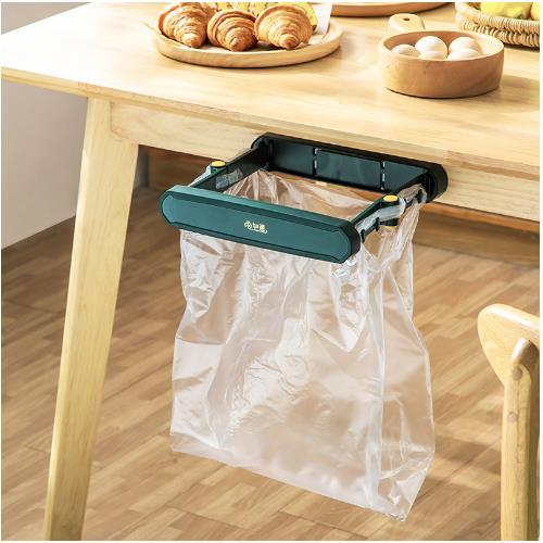 Kitchen garbage rack foldable plastic bag rack trash can support rack ...