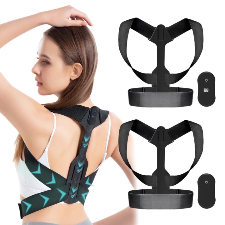 Adjustable Back Posture Corrector Clavicle Intelligent LCD Vibration ...