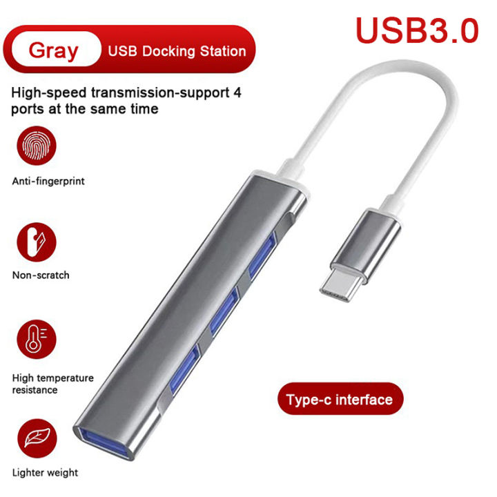 4 Port USB 3.0 HUB USB HUB Dock Type C 3.1 Multi USB Splitter OTG ...