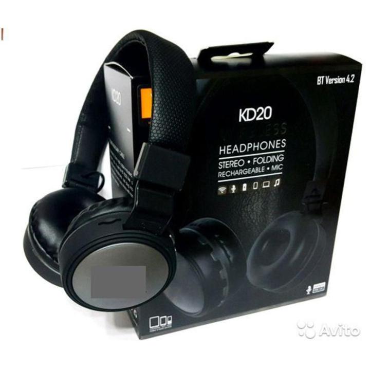 KD20 - Wireless Bluetooth Headphone - Black | Daraz.com.bd