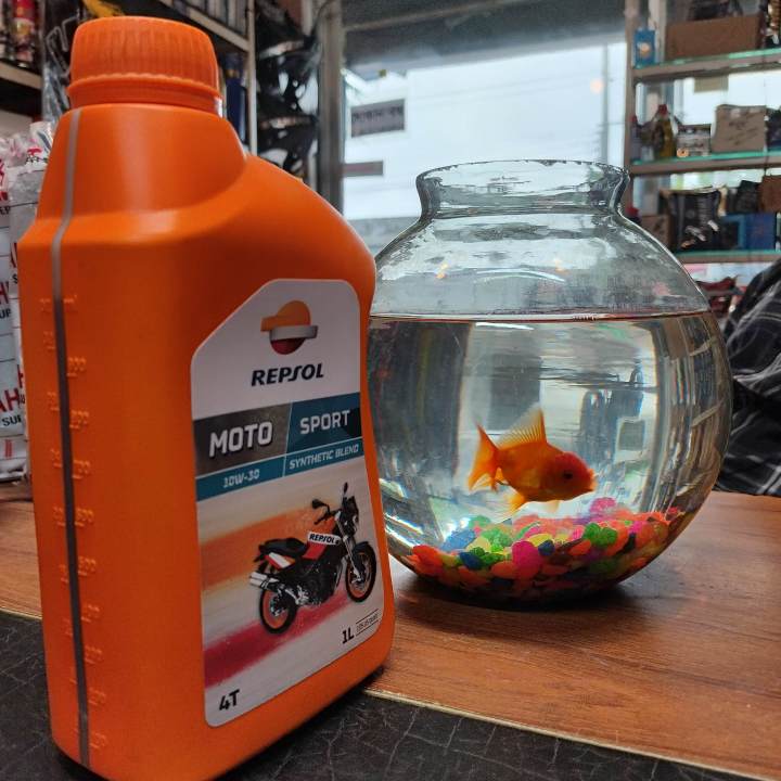 Repsol 10w30 moto sport synthetic blend motorbike engine oil 1 liter ...