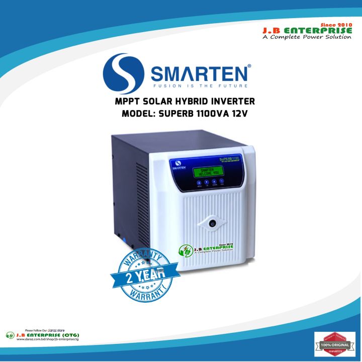 SMARTEN MPPT SOLAR PCU SUPERB 1100 12V 720 WATT FOR SINGLE BATTERY ...