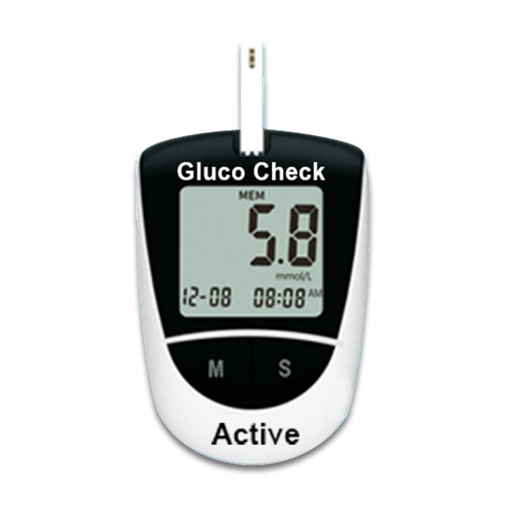 Gluco Check Active Blood Glucose Meter/Diabetics Test Machine ...