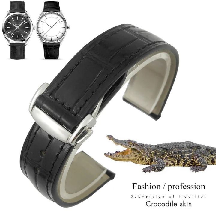 20mm 19mm 18mm 21mm 22mm Genuine Alligator Leather Watch strap for ...