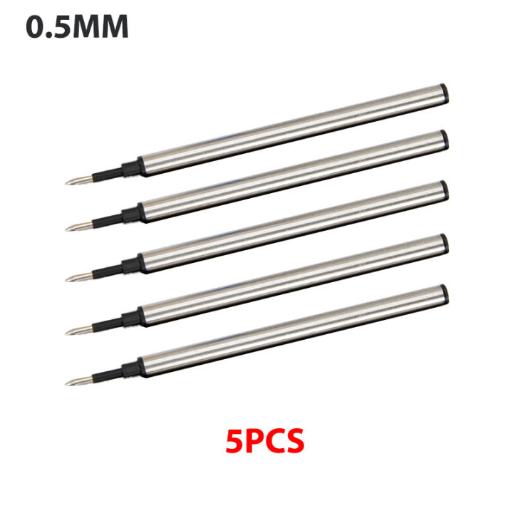 5pcs Metal Refills Blue Black Ink for Roller Ballpoint Pens Gel Pen ...