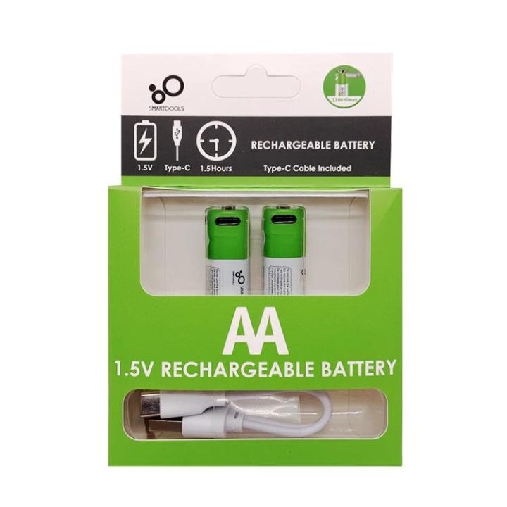 SmarToools RB40 AA 1.5V 2600mWh Rechargeable Battery (4 Piece /2 piece ...
