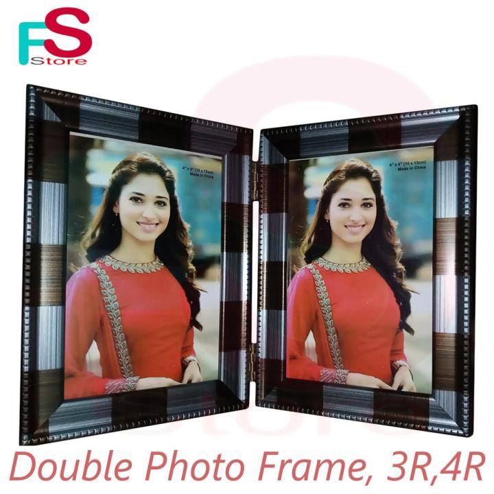 Double Photo Frame For 3R/4R Photos - Room Decoration - Photo Frame ...