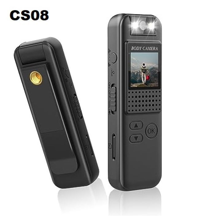 CS08 Mini Body Camera Sports HD 180° Rotating Lens And Night Vision ...
