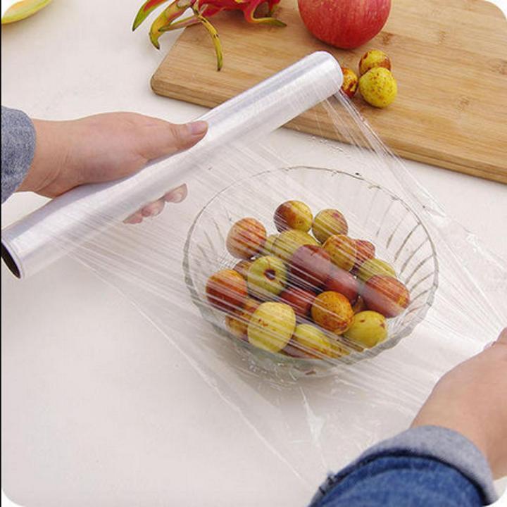 Fresher Plastic Stretch Wrapping paper 200 SQ.FT Food grade-1 Roll ...