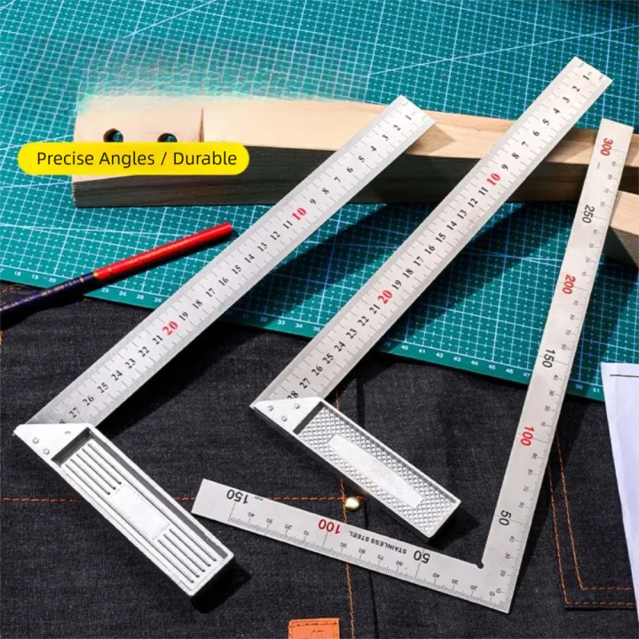 Compact Aluminum Handle Measuring Angle Square Ruler 90 Degree Right ...