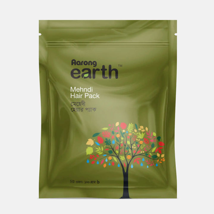 Aarong Earth Mehndi Hair Pack Natural Hair Treatment 100 Gm | Daraz.com.bd