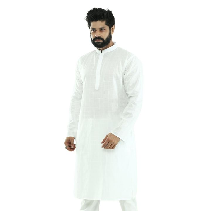 Pure white panjabi for men new collection 2025 eid | Indian cotton ...