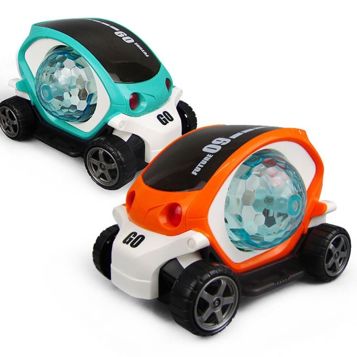 3D Electric Car Toy with Sound and light Model Universal Rotating ...