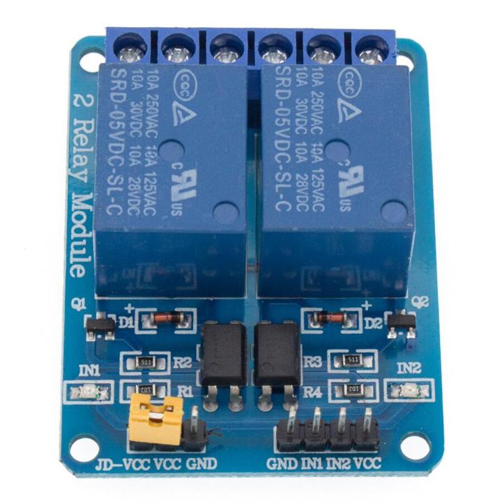 【happy one】2 channel relay module board 5V low level triggered 2-way relay module | Daraz.com.bd