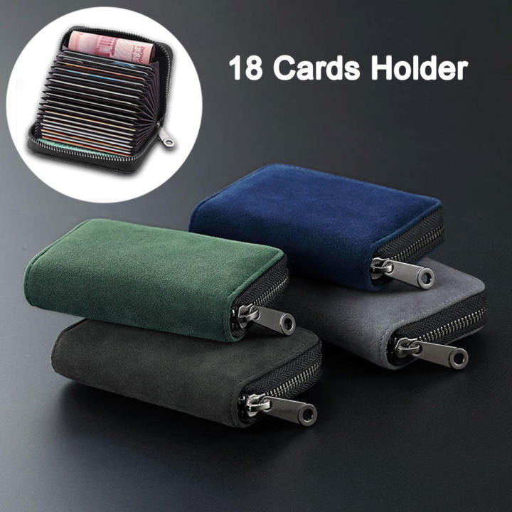 Frosted Leather Cards Holders Multi-card Slot Card Bag Wallets Portable ...
