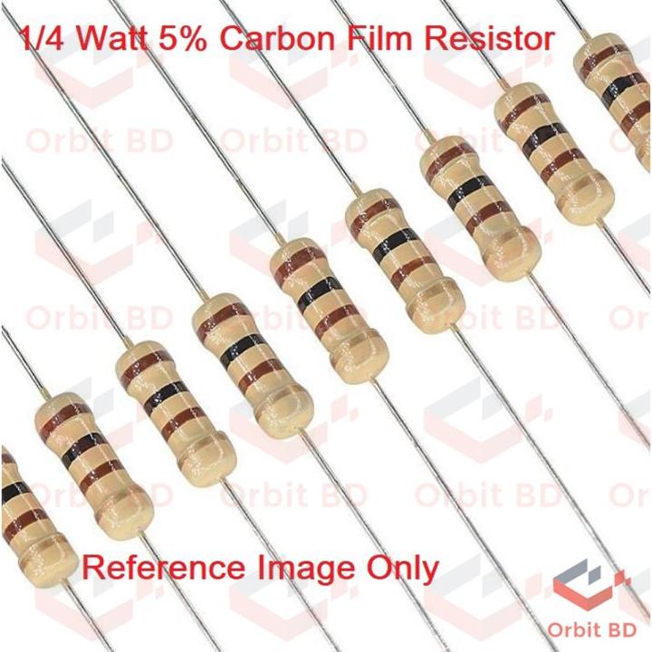 Carbon Film Resistor 20K Ohm 1/4W 5%-100Pcs | Daraz.com.bd