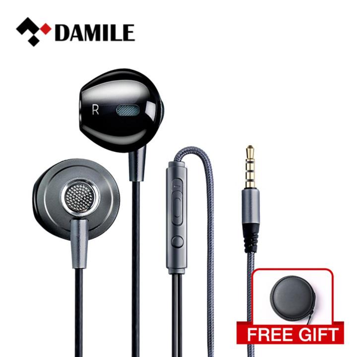 DAMILE BM10 In Ear Headphones Earphone Wired Earbuds Heavy Bass Noise ...