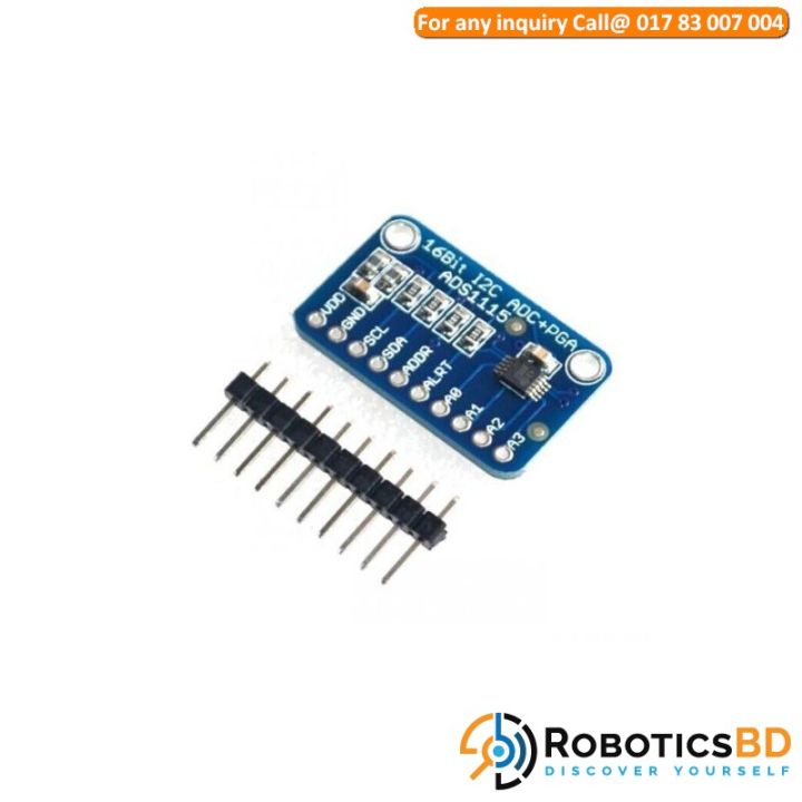 ADS1115 16 Bit I2C 4 channel ADC Module | Daraz.com.bd