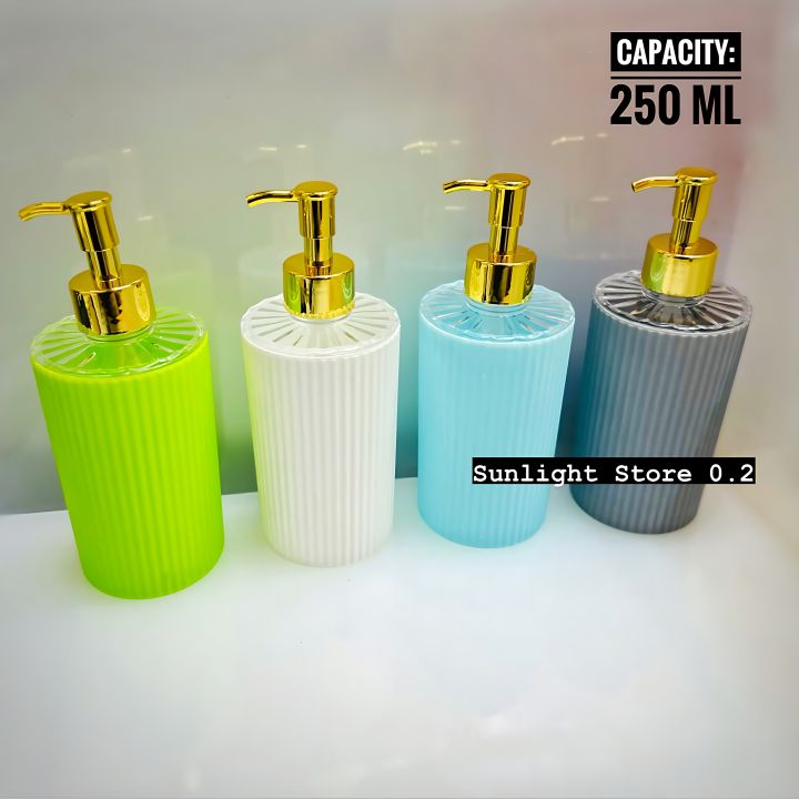 Plastic Hand Wash Liquid Jar With Steel Cap 250 ml (1 Piece)- Bathroom ...