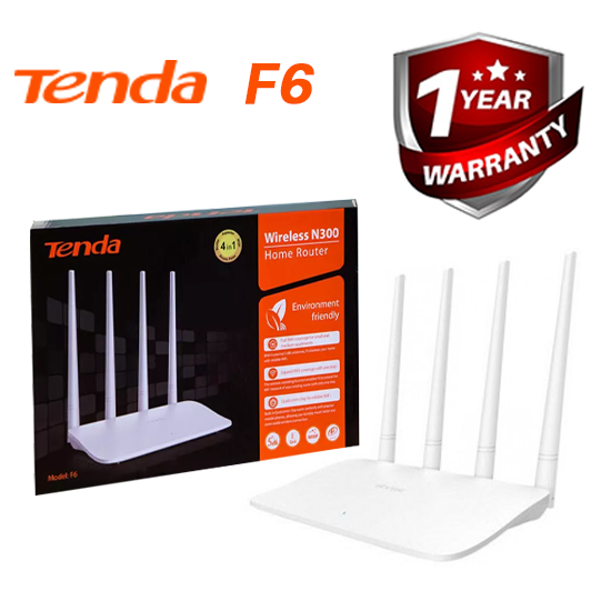 Tenda Router Tenda F6 Router 300Mbps 4 Antena Tenda Wireless Router ...