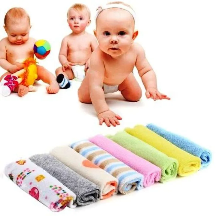 Baby Handkerchief Rumal Soft Cotton Newborn Baby Towels Set - 8pcs/Pack ...