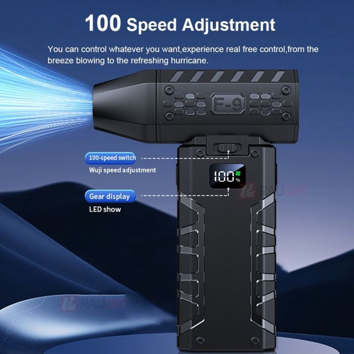 Multi-purpose 80000 RPM Handheld Violent Turbo Fan LED Display 100 ...