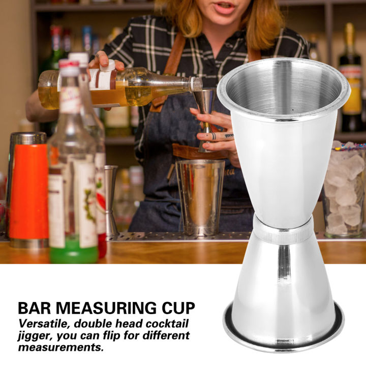 Stainless Steel Cocktail Jigger Double Head Measuring Cup Ounce Alcohol ...