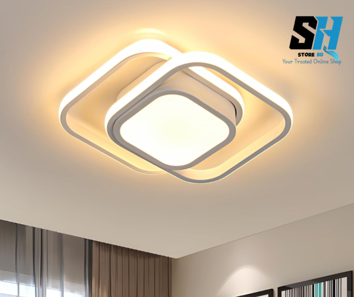Aisle Celling Lights Square Shape 3color Lights - White , Warm ...