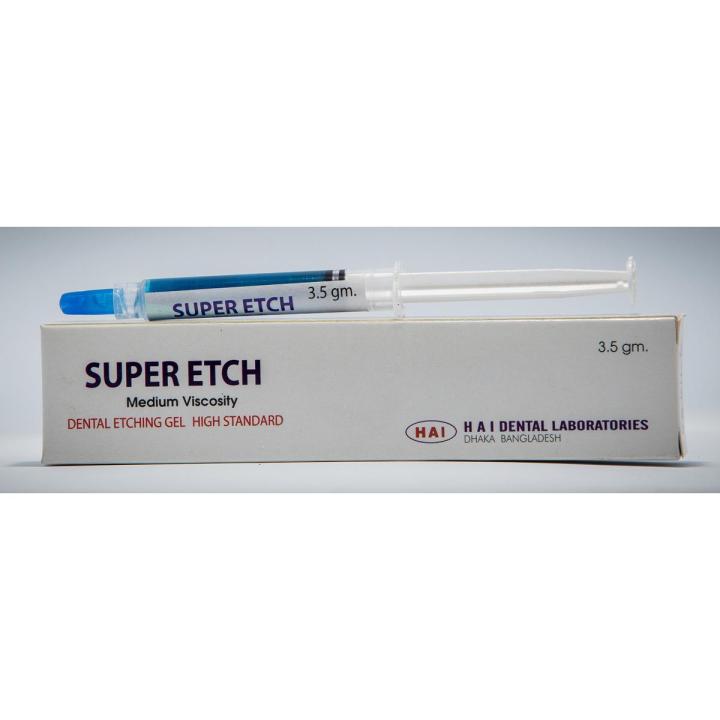 SUPER ETCH Gel-Etch 35% Phos Acd Medium Viscosity Syringe Etching Gel 50 cc Bulk Syr Rfl Ea ...