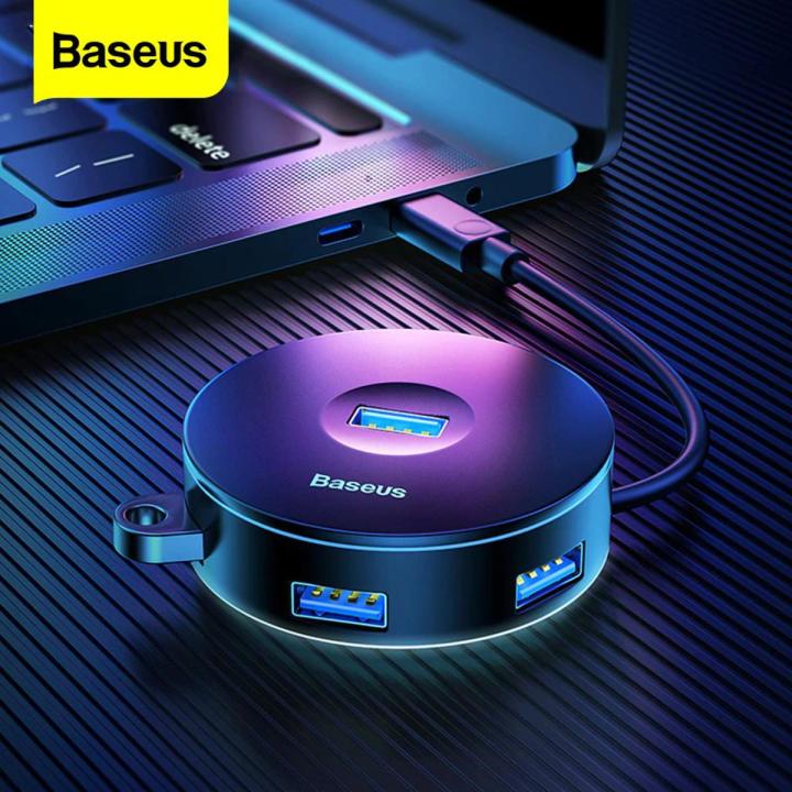 Baseus 4 USB Port HUB USB C to Multi Ports USB3.0 USB 3.0 Type C HUB ...