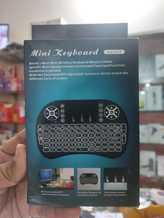 i8 Mini Wireless Keyboard With Touch Mouse Pad backlit | Daraz.com.bd