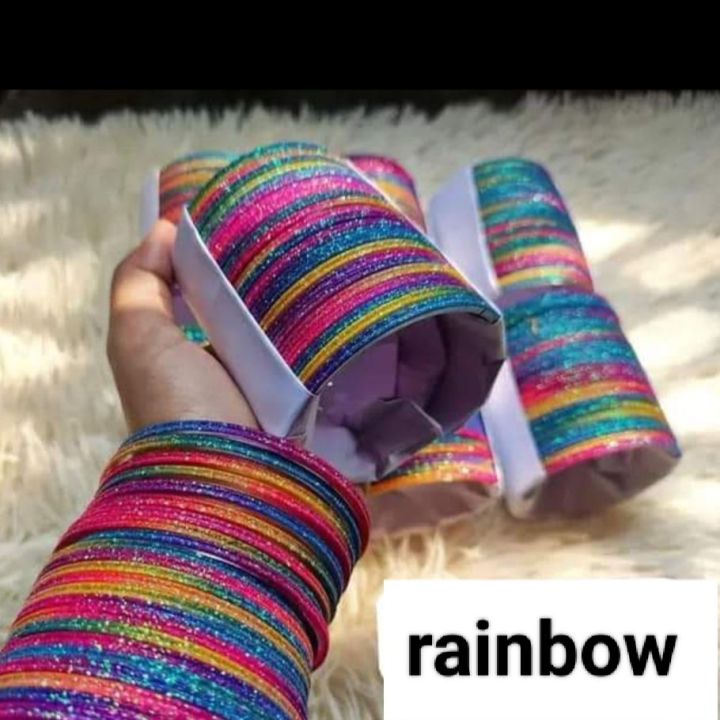 Rainbow churi-24pcs/Rainbow Bangles-24pcs | Daraz.com.bd