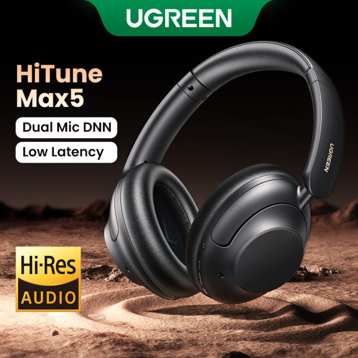 UGREEN HiTune Max5 Bluetooth Earphones Hybrid 43dB ANC Headphones Wireless Over Ear 3D Spatial ...