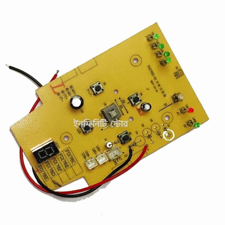 Rechargeable Fan Control Circuit Board - Digital LED Display PWM Fan ...