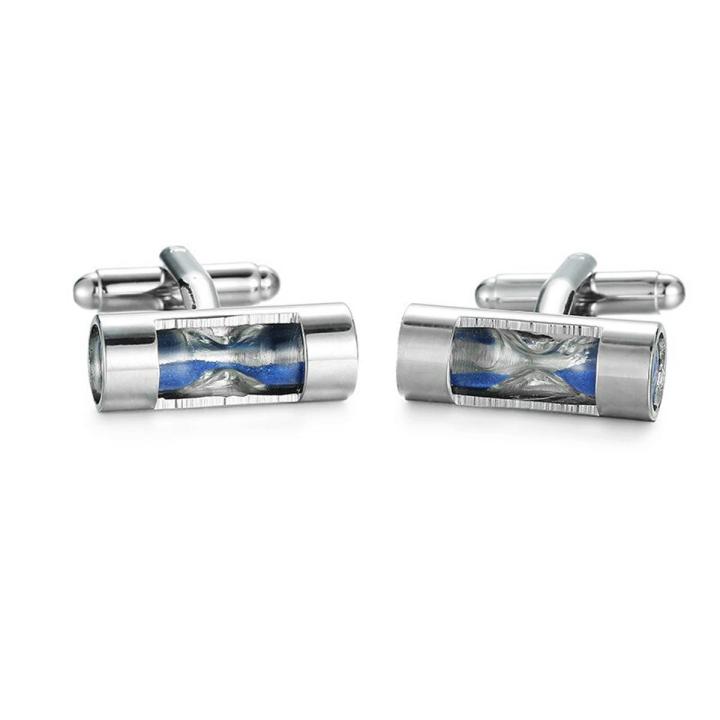 【happy one】High quality fashion jewelry brand men's Cufflinks Blue ...