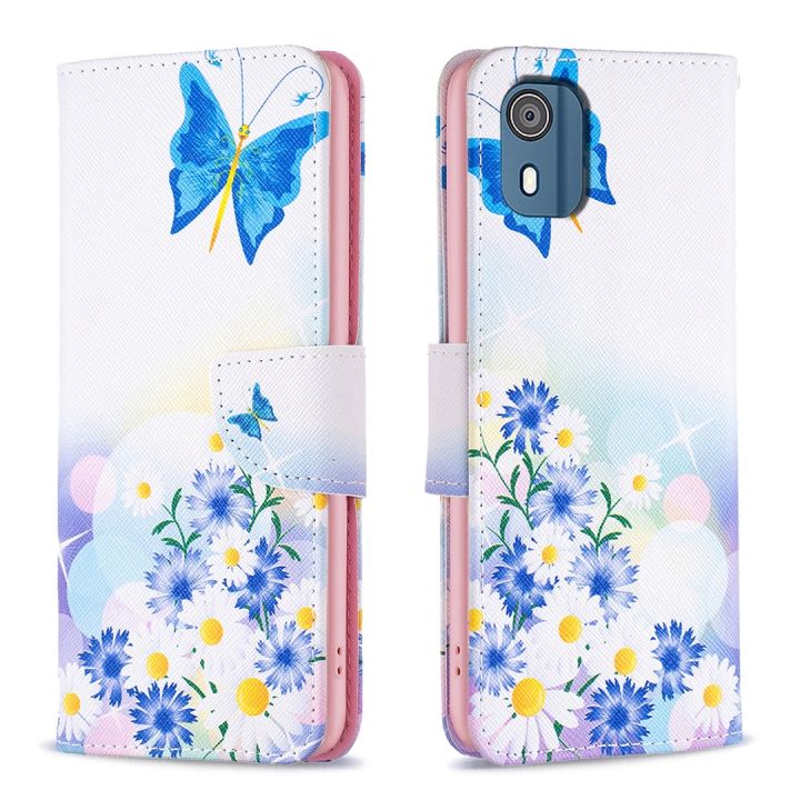 Colored Drawing Pattern Leather Phone Case For Nokia C110/Nokia G310 ...