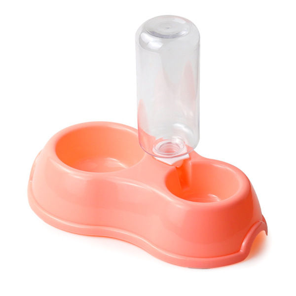 Cat and Dog Bowl, Automatic Drinking water Plastic double bowl, Cat ...