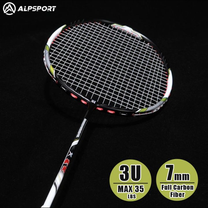 ALP ZY 3U 35LBS full carbon fiber violent offensive badminton racket ...
