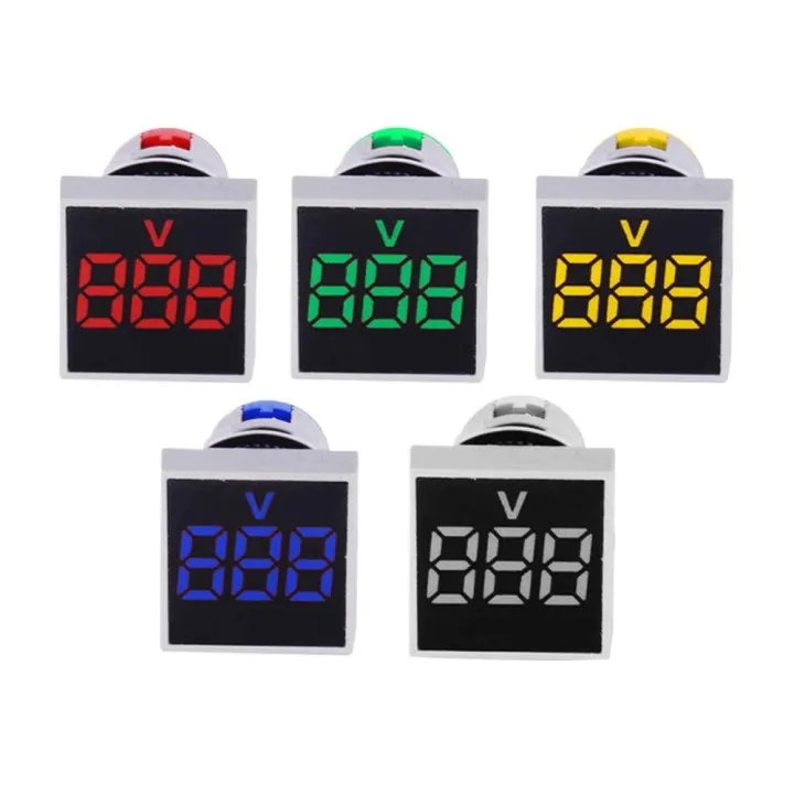 1pcs-AC 60-500V Mini Voltage Meter LED | Daraz.com.bd
