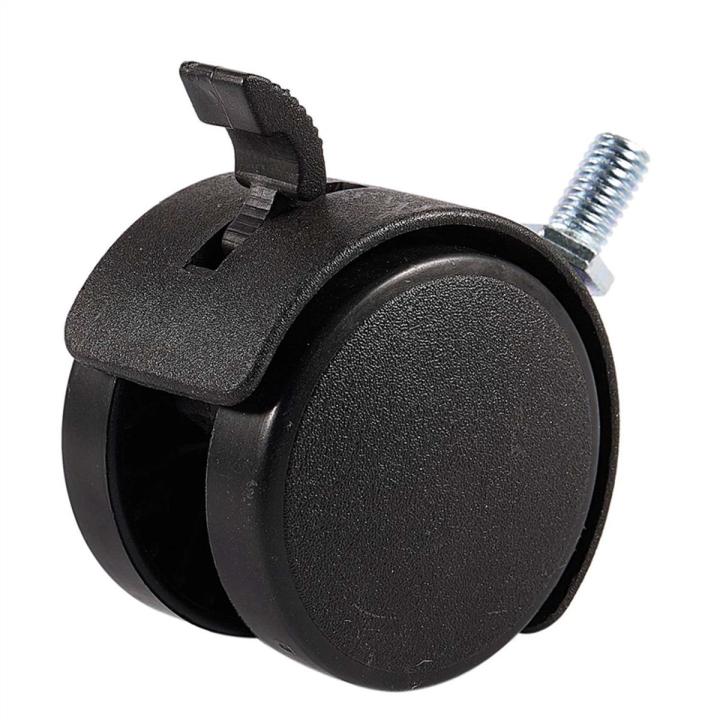 360 Degree Rotation Caster Wheel-3 x Threaded Stem Caster Wheel-Black ...