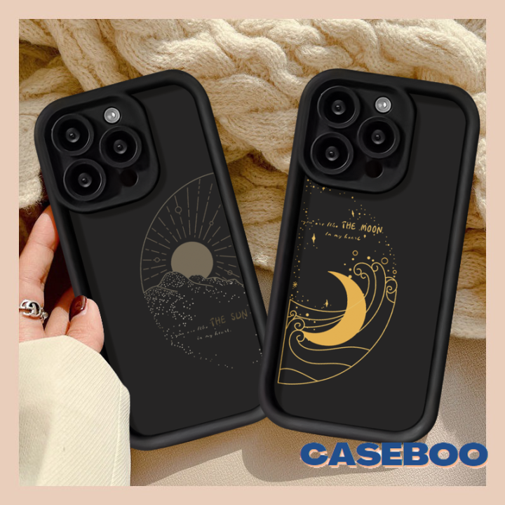 Simple Sea Surface Moon and Sun Couple Case for Redmi 13C 9A 12 9C 12C ...