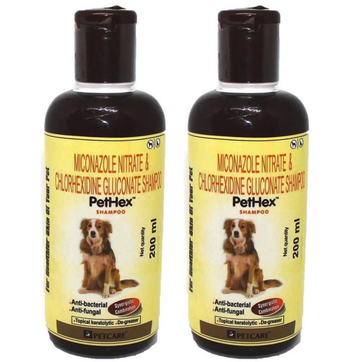 Pet Care Pethex Anti Bacterial & Anti Fungal Skin Care Dog Shampoo 200 ...