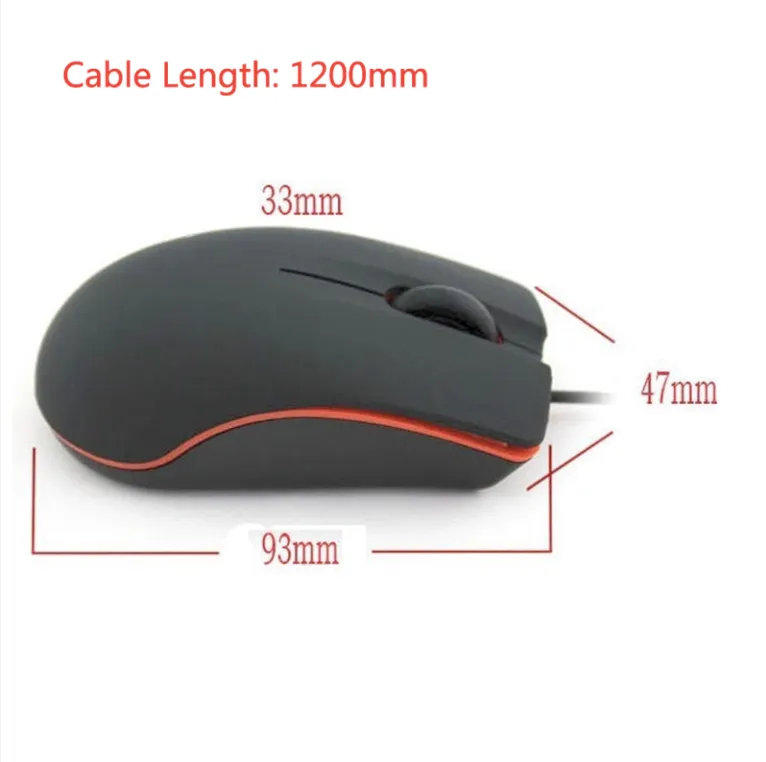 LENOVO-M20 Wired Usb Mini Mouse - Desktop Optical Mouse Usb Wired ...