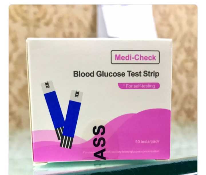 Medi Check Blood glucose Test Strip 50 PCS | Daraz.com.bd