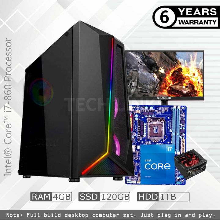 Intel Core i7 Gaming PC with 19 Inch Monitor | Daraz.com.bd