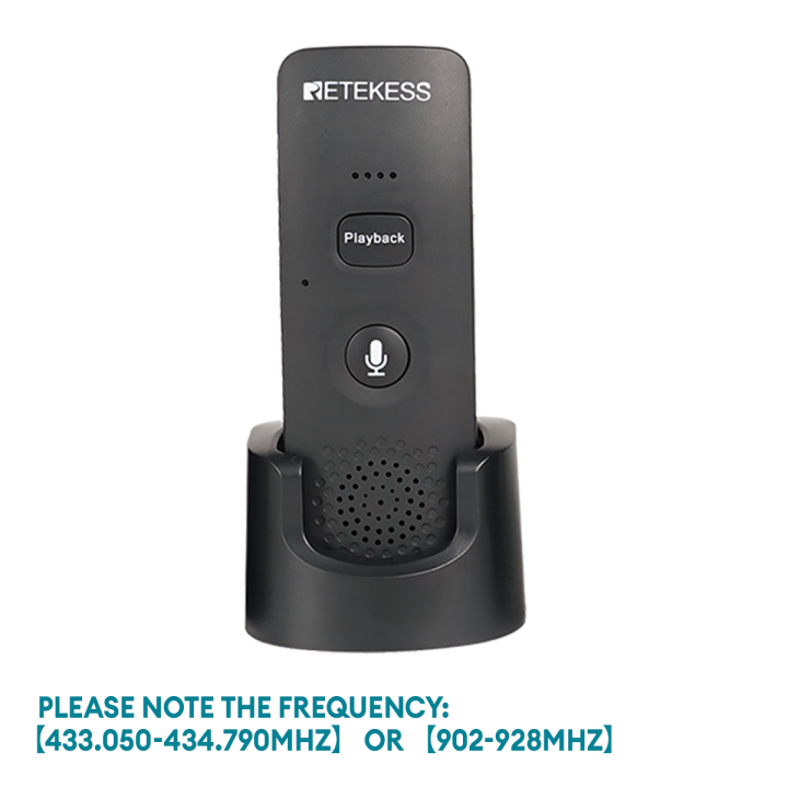 RETEKESS TD125 Wireless Pager System Two Way Intercom 7 Inch Voice ...