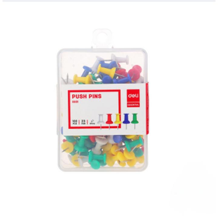 Push Pins 1 Box Thumb Pins Multicolor Notice Board Pin - Multicolor ...