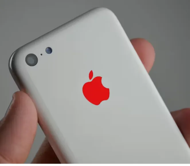 Red Color Changer for Apple iPhone 5c 5s Logo Vinyl Sticker Decal ...